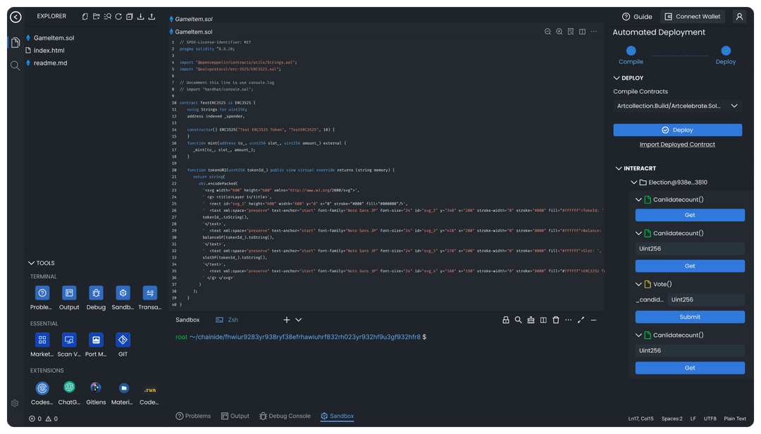 ChainIDE: AI-Powered Web3 IDE